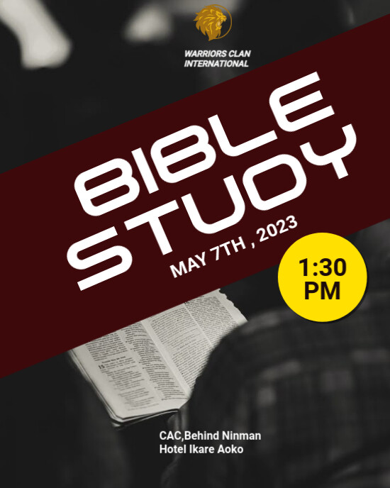 Maximalist Bible Study Instagram Portrait Template | PosterMyWall