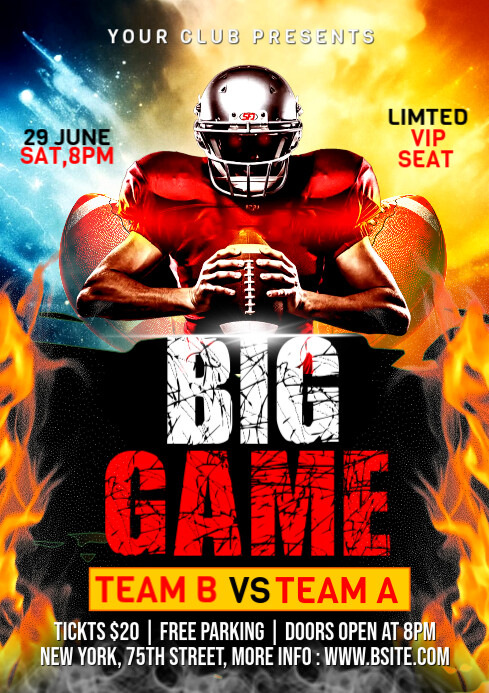 Copy of Maximalist Big Game Flyer A3 | PosterMyWall