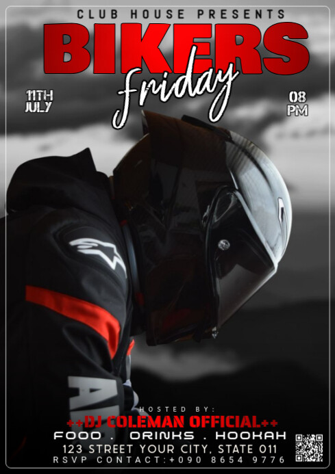 Copy of Maximalist Bikers Friday Party A4 | PosterMyWall