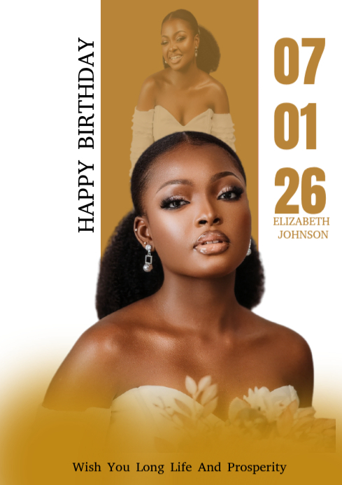 Maximalist Birthday Celebration A4 Template | PosterMyWall