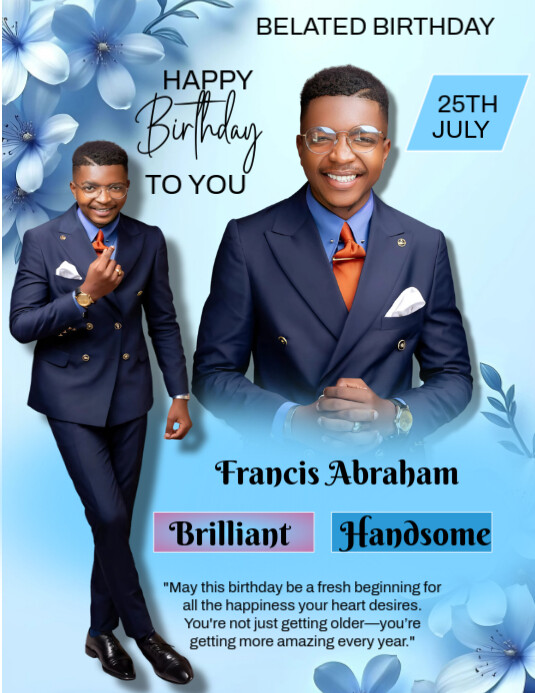 Maximalist Birthday Celebration Flyer Flyer (us Letter) Template ...