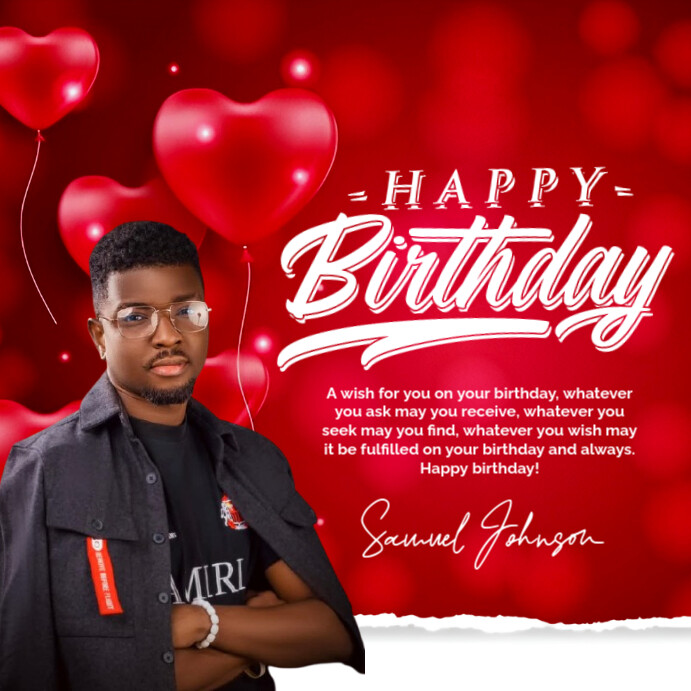 Copy of Maximalist Birthday Celebration Post Square (1:1) | PosterMyWall