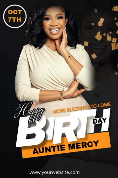 Maximalist Birthday Celebration Poster Template | PosterMyWall