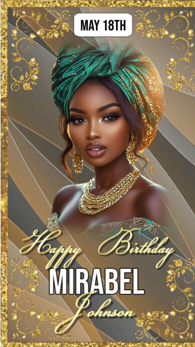 Copy of Maximalist Birthday Digital Display (9:16) | PosterMyWall