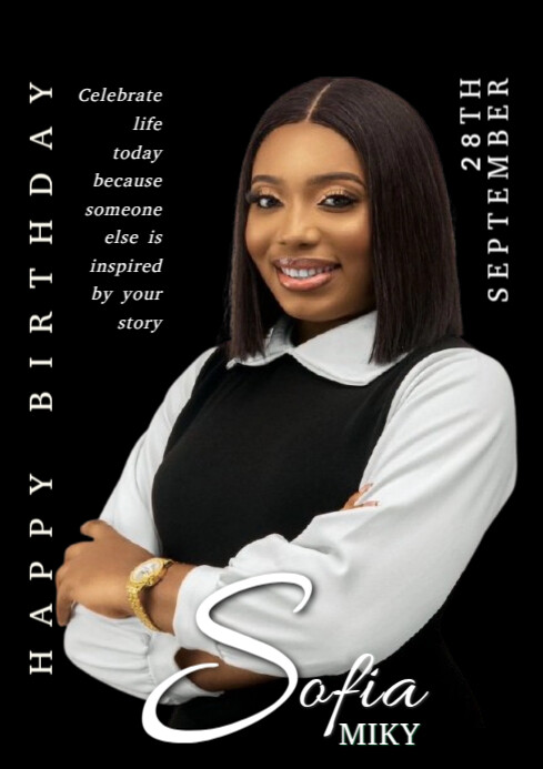 Maximalist Birthday Flyer A4 Template | PosterMyWall