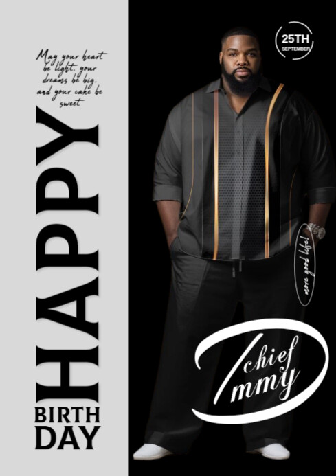 Maximalist Birthday Flyer A4 Template | PosterMyWall