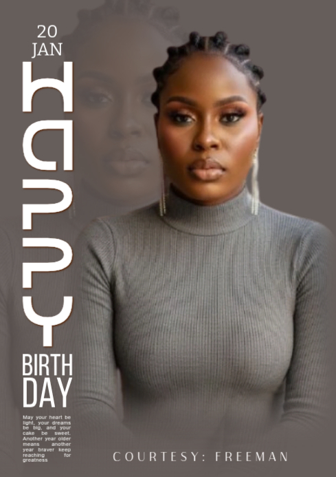 Maximalist Birthday Flyer A4 Template | PosterMyWall