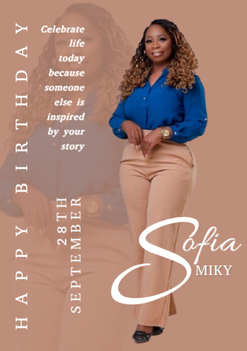 Maximalist Birthday Flyer A4 Template | PosterMyWall