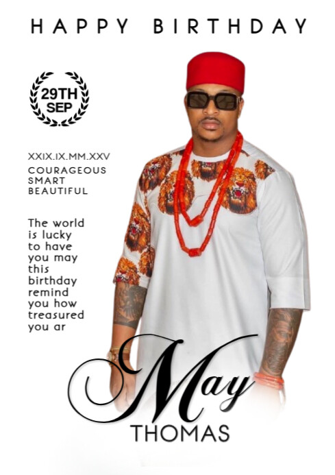 Maximalist Birthday Flyer A4 Template | PosterMyWall