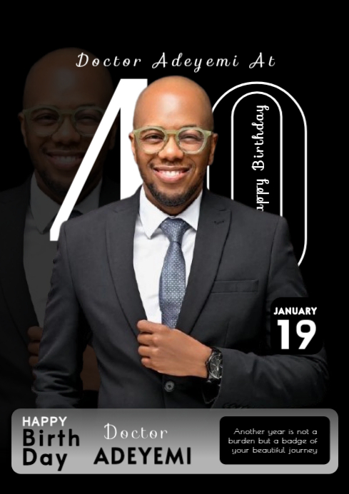 Maximalist Birthday Flyer A4 Template | PosterMyWall