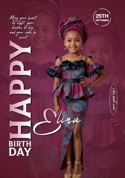 Copy of Maximalist Birthday Flyer A4 | PosterMyWall