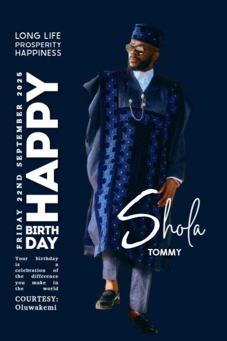 Maximalist Birthday Flyer Banner 4' × 6' Template | PosterMyWall