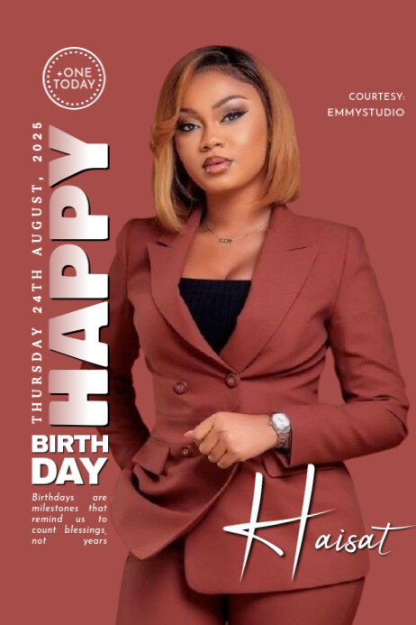 Maximalist Birthday Flyer Banner 4' × 6' Template | PosterMyWall