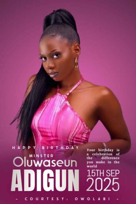 Maximalist Birthday Flyer Banner 4' × 6' Template | PosterMyWall