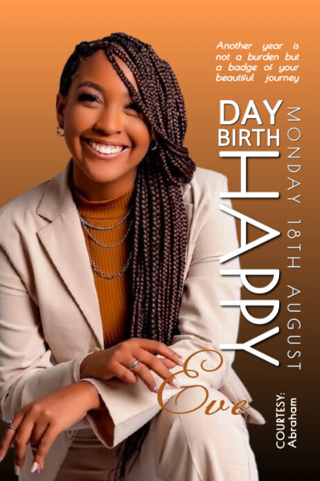 Maximalist Birthday Flyer Banner 4' × 6' Template | PosterMyWall