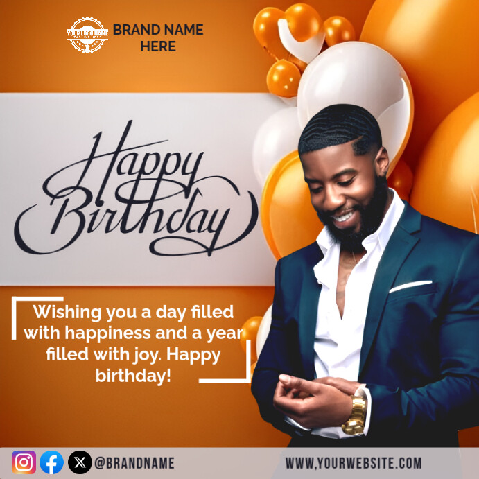 Copy of Maximalist Birthday Flyer Square (1:1) | PosterMyWall