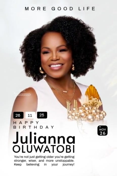 Maximalist Birthday Flyer Video Banner 4' × 6' Template | PosterMyWall