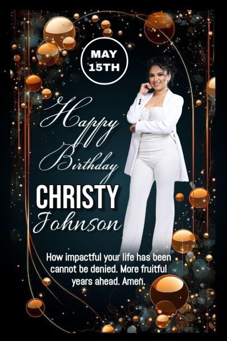 Maximalist Birthday Greetings Poster Templat | PosterMyWall