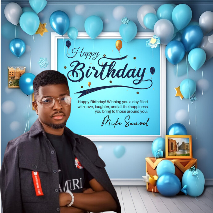 Copy of Maximalist Birthday Post Square (1:1) | PosterMyWall