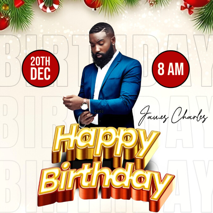 Copy of Maximalist Birthday Post Square (1:1) | PosterMyWall