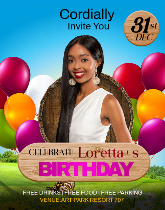 Maximalist Birthday Poster/wallboard Template | PosterMyWall