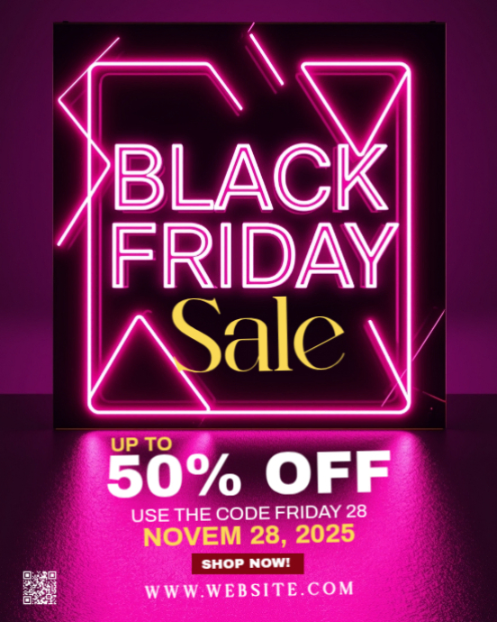 Maximalist Black Friday Sale Instagram Portrait Template | PosterMyWall