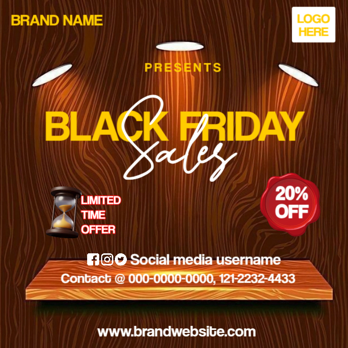 Modèle Maximalist Black Friday Sales Flyer Template Instagram Post ...