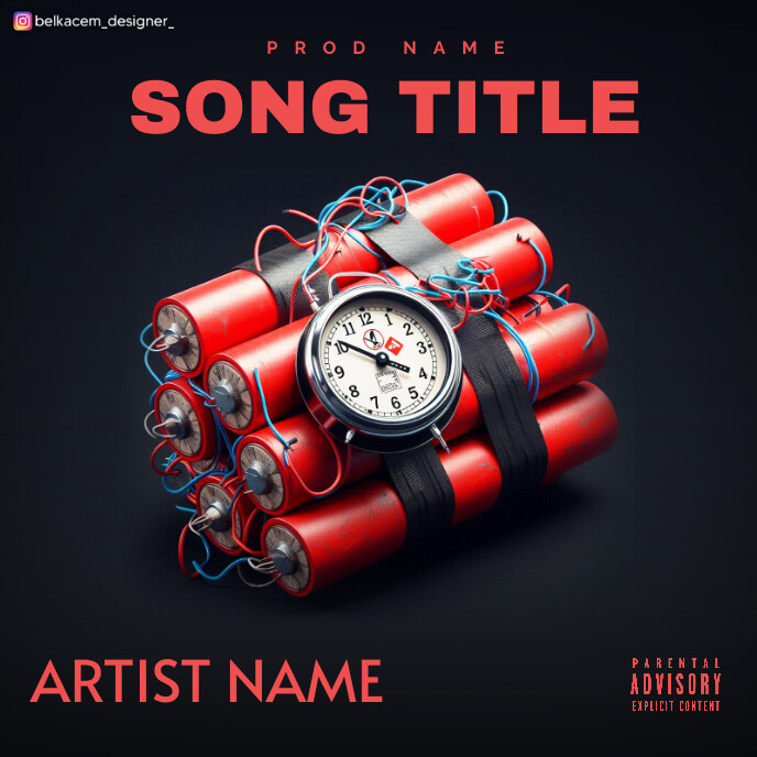 Maximalist Bomb Album Cover Template | PosterMyWall