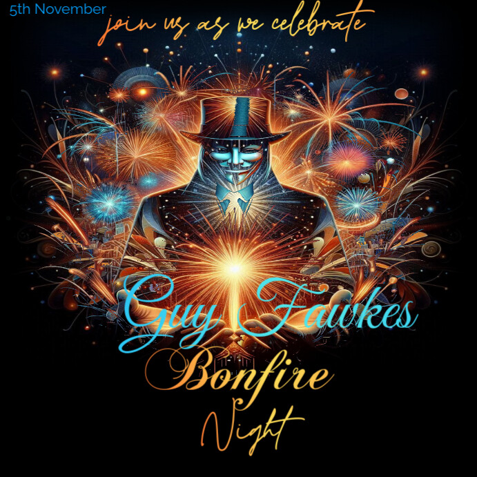 Maximalist Bonfire Guy Fawkes Night, Poster Design Bonfire Guy Fawkes ...
