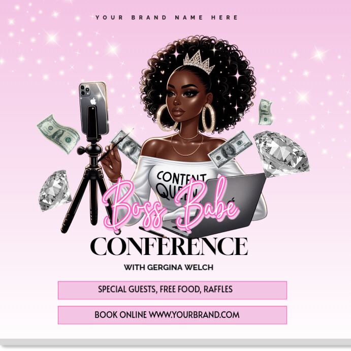 Copy of Maximalist Boss Babe Pink Ig Post Instagram Post | PosterMyWall