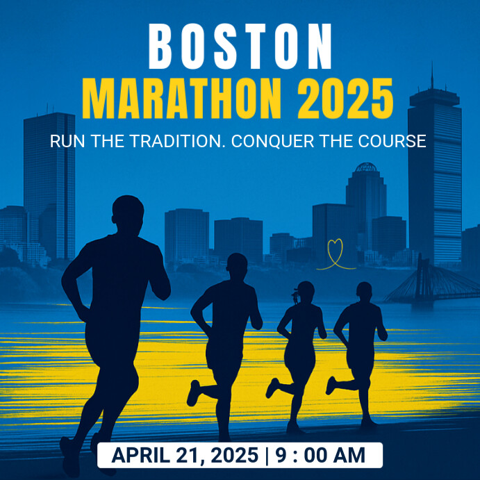 Copy of Maximalist Boston Marathon Instagram Post | PosterMyWall