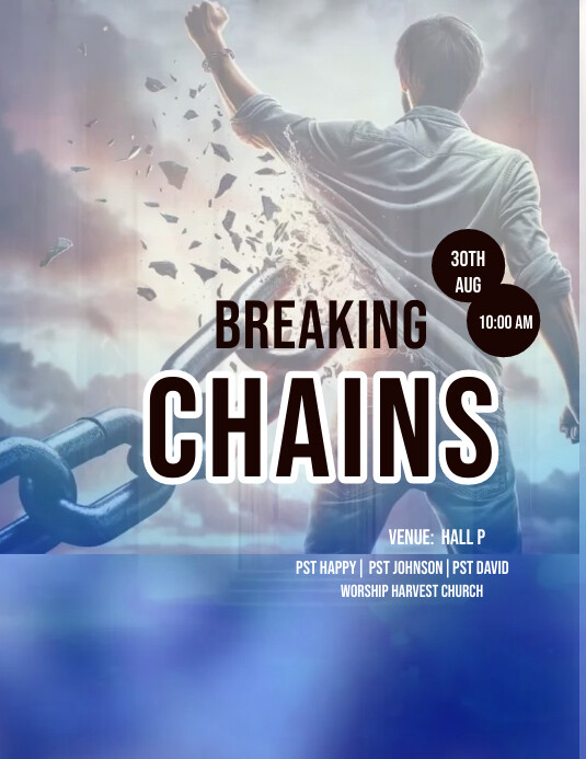 Copy of Maximalist Breaking Chains Flyer (us Letter) | PosterMyWall