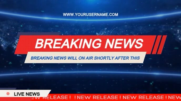 Maximalist Breaking News Video Digital Display (16:9) Template ...