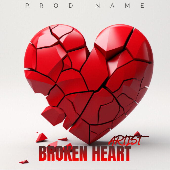 Plantilla de Maximalist Broken Heart Album Cover | PosterMyWall