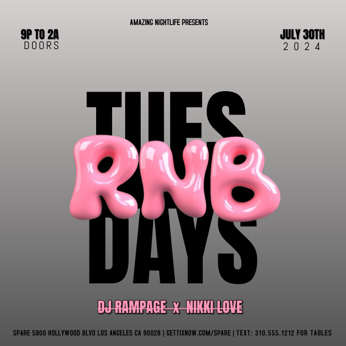 Maximalist Bubble Gum 3d Letter Flyer Template | PosterMyWall