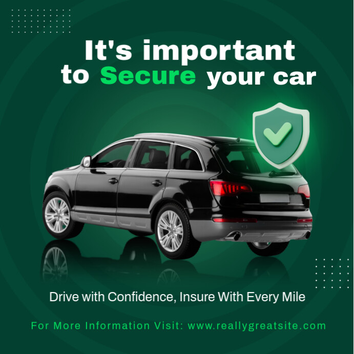 Maximalist Car Insurance Instagram Post Template | PosterMyWall