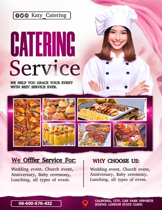 Maximalist Catering Services restaurant Promo Template | PosterMyWall