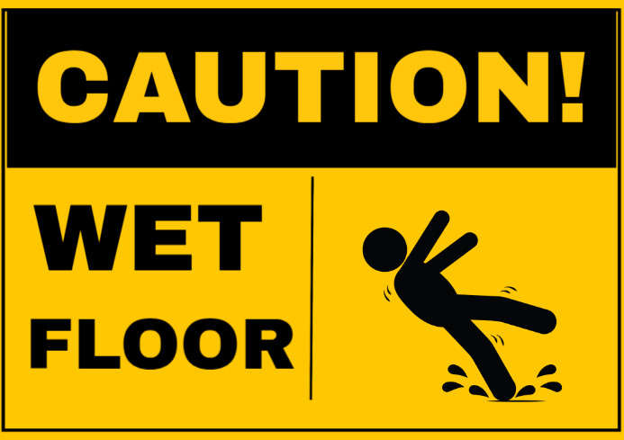 Maximalist Caution A4 Template | PosterMyWall