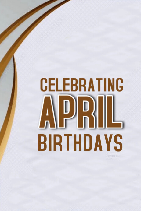 Maximalist Celebrating April Birthdays Banner 4' × 6' Template ...