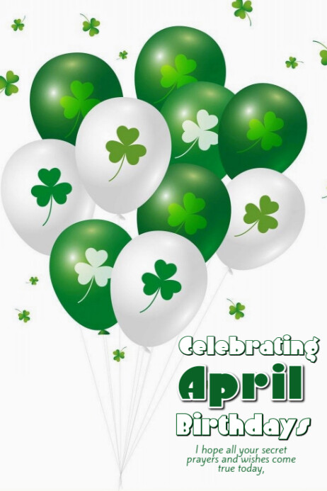 Maximalist Celebrating April Birthdays Banner 4' × 6' Template ...