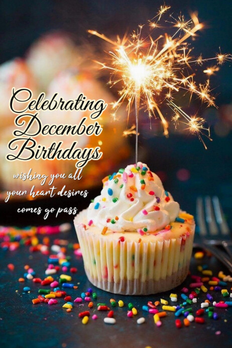 Plantilla de Maximalist Celebrating December Birthdays Banner 4' × 6 ...