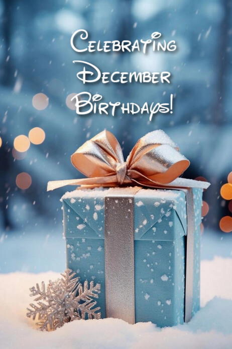 Copy of Maximalist Celebrating December Birthdays Banner 4' × 6 ...