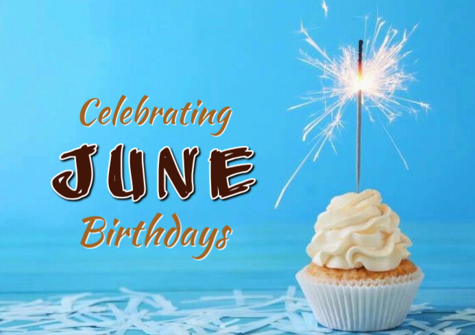 Copy of Maximalist Celebrating June Birthdays A4 | PosterMyWall