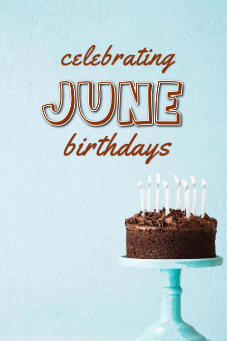 Maximalist Celebrating June Birthdays Banner 4' × 6' Template ...