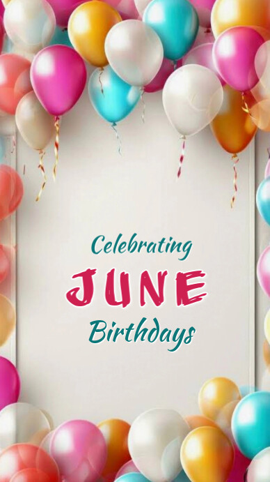 Maximalist Celebrating June Birthdays Whatsapp Status Template ...