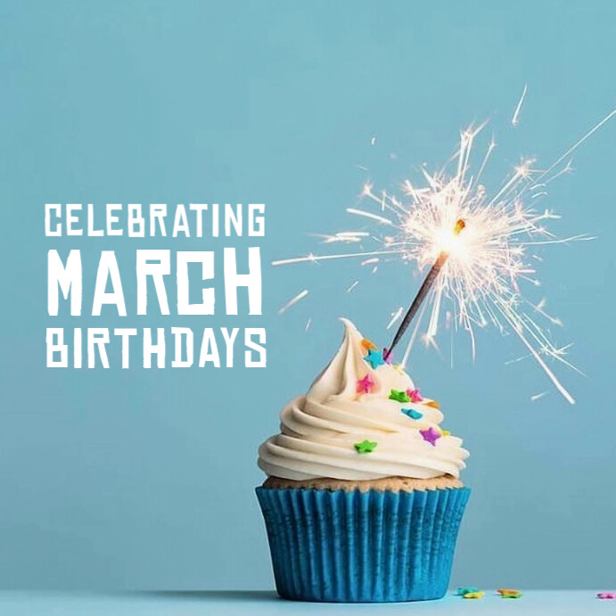 Maximalist Celebrating March Birthdays Instagram Post Template ...