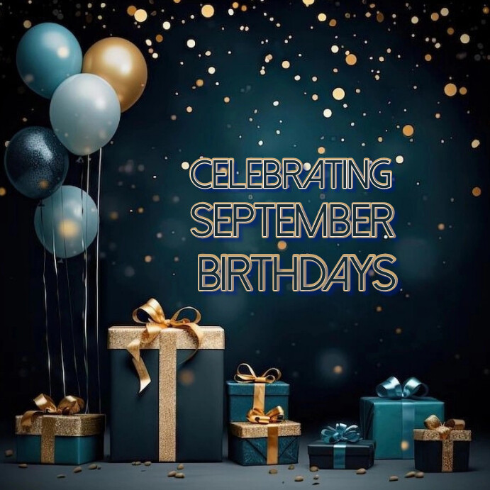 Modèle Maximalist Celebrating September Birthdays I | PosterMyWall