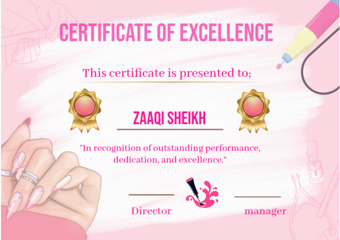 Maximalist Certificate A4 Template | PosterMyWall