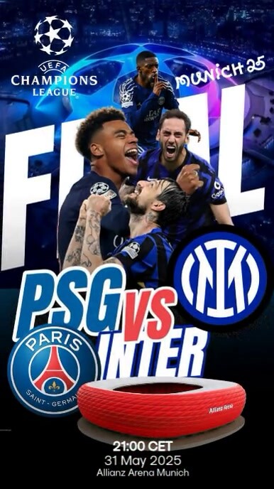 Maximalist Champions League Final Match Instagram Reel Template ...