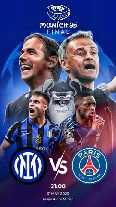 Maximalist Champions League Final Match Instagram Story Template ...